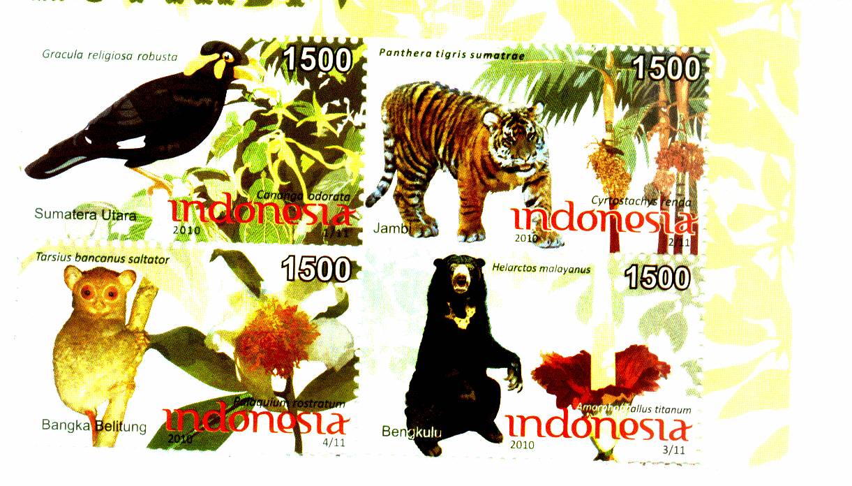 Stamp Issue Programme 2010 – Indonesian Stamps